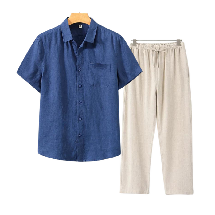 Old Money Linen Outfits (Short-sleeve)