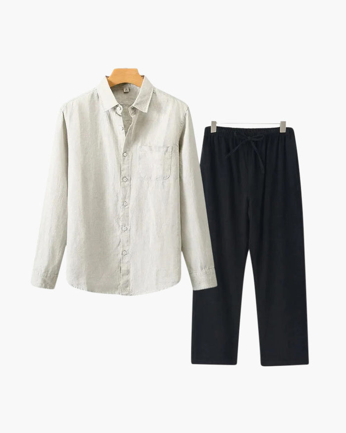 Old Money Linen Combo (Longsleeve) | Old Money