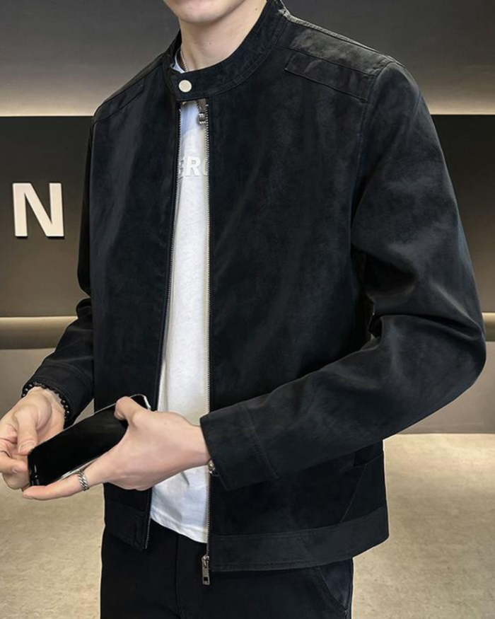 Estate Suede Leather Jacket | Old Money